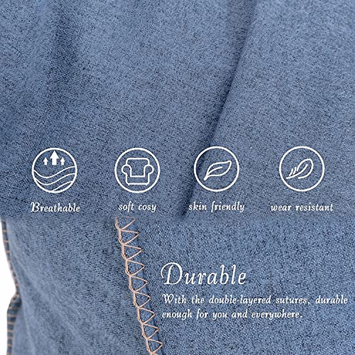 Sundale Floor Lazy Sofa Recliner, Soft and Comfortable Video TV Chair, Thick Padded Lounge for Meditation, Reading, Gaming(Navy)