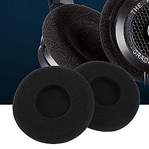 PUSOKEI 2PCS Leather Earmuffs,Replacement Foam Headphone Ear Pads for GRADO SR60 SR80 SR125 SR225 M1 M2 Headphones