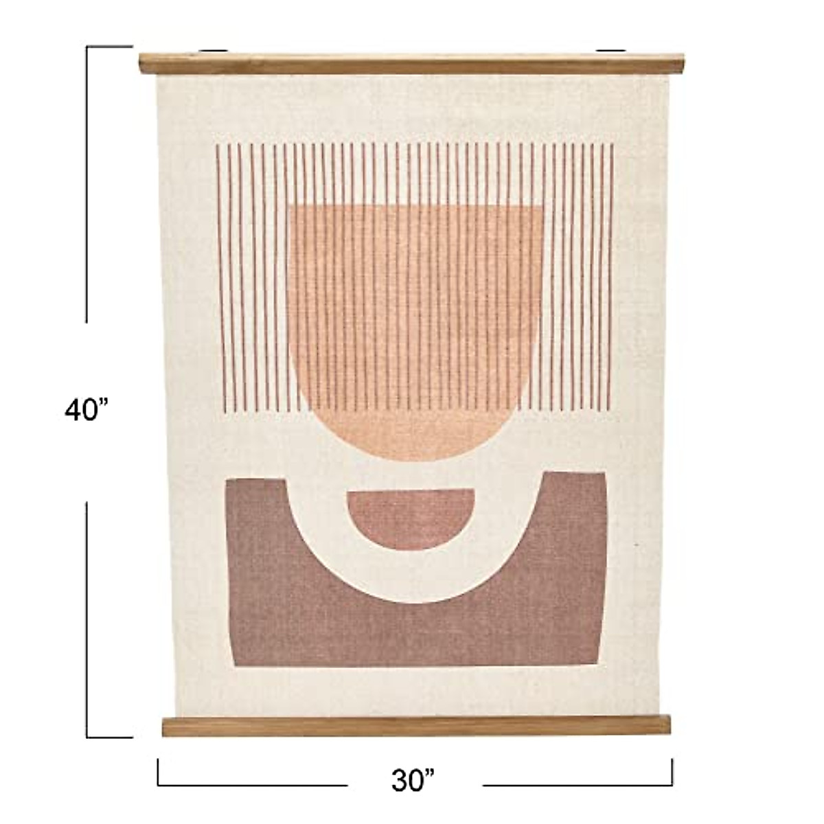 Main + Mesa Modern Boho Wood Scroll Wall Décor