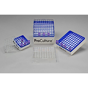 SP Bel-Art ProCulture Cryogenic Vial Storage Box; 25 Places, For 1.2-2.0ml Vials (Pack of 8) (F18849-0000)