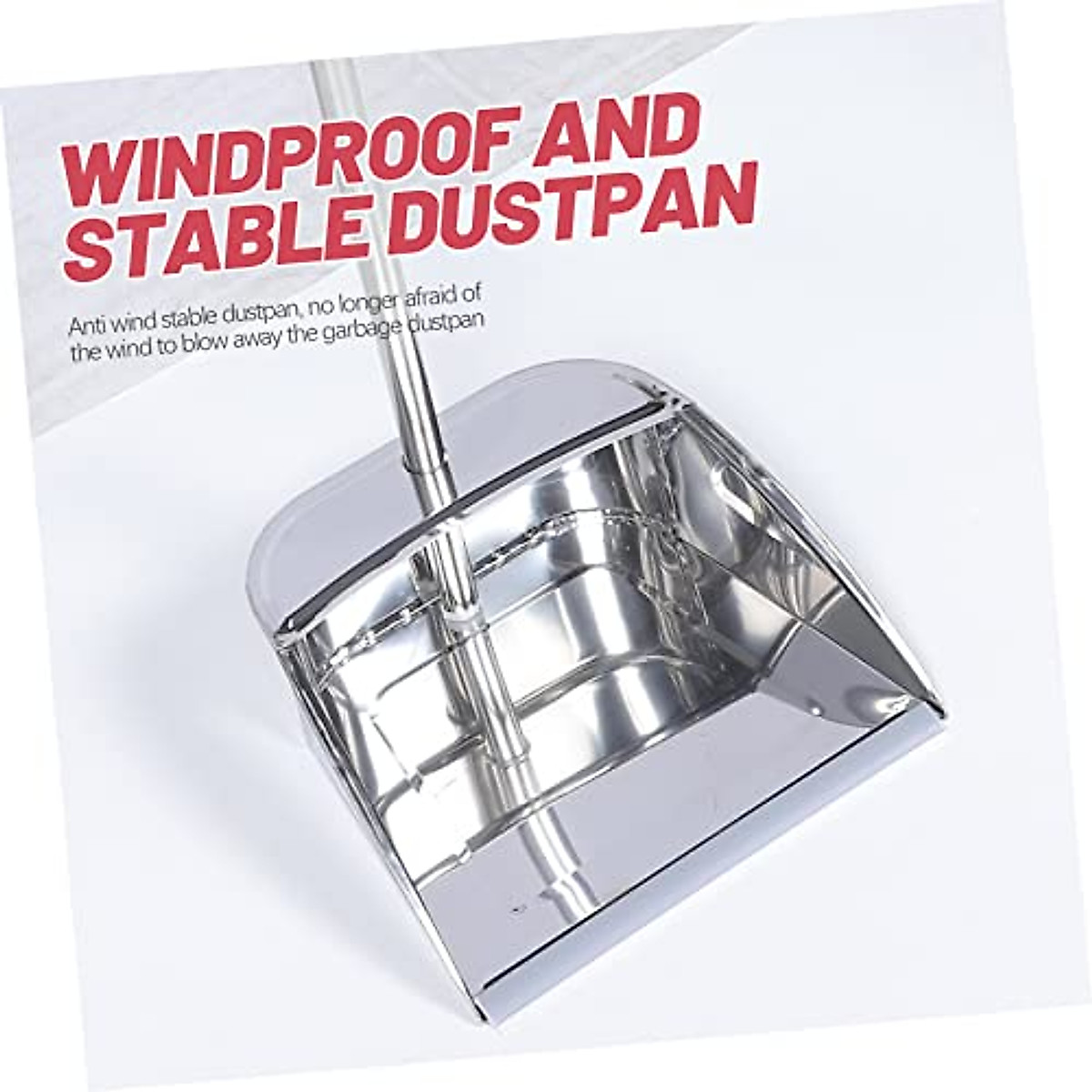 Unomor 1 Set Broom Dustpan Combination Garbage Shovel Broom Outdoor Household Dustpan Home Broom Supple Broom Broom Dustpan and Broom for Home Dustpan with Broom Stainless Steel