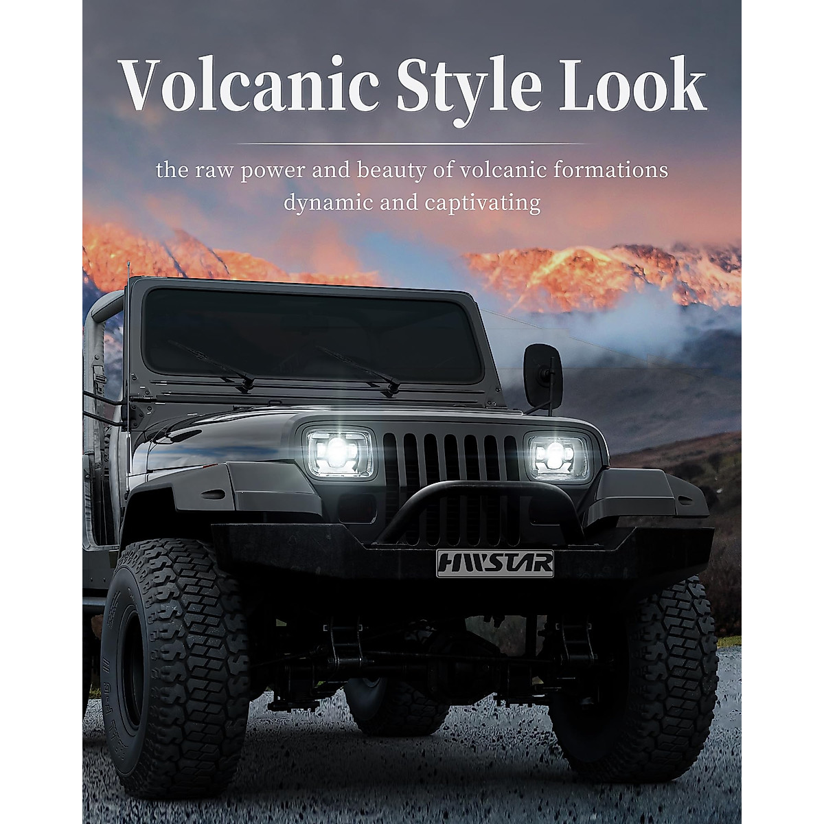 HWSTAR 2022 180W 1000% Bright H6054 5x7 7x6 Led Headlights Compatible with Jeep Cherokee XJ Wrangler YJ [ DOT][Anti-glare][DRL Turn Signal][Hi/Low Sealed Beam] Ford Chevy GMC Toyota Nissan Dodge etc