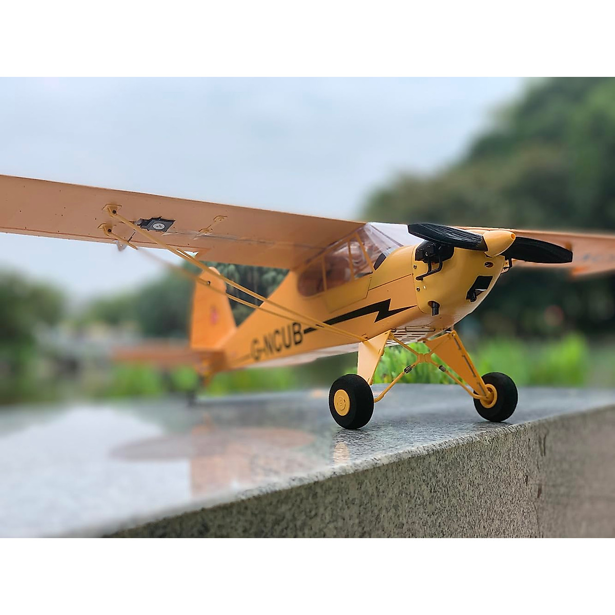 Ssccgym XK A160 RTF Large 25.6-Inch Brushless RC Plane 2.4GHZ 6-AXIS Gyro Remote Control Airplane J3 5CH EPP Foam World War II Aircraft Model Smart-Fly with Double-Batteries
