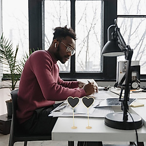 Cabilock 12pcs Decorative Ornaments Mini Erasable Chalkboards Place Cards for Weddings Small Blackboards Tabletop Chalkboard Signs Small Chalkboard Signs with Stand Buffet Wooden Bush