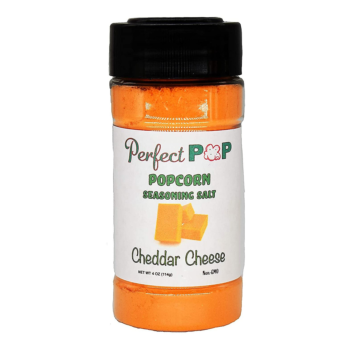 Perfectware Ultimate Popcorn Party Pack- Includes (4lbs of Yellow Kernels, 4-4oz Seasoning Jars, and 125ct 1oz Popcorn Bags)