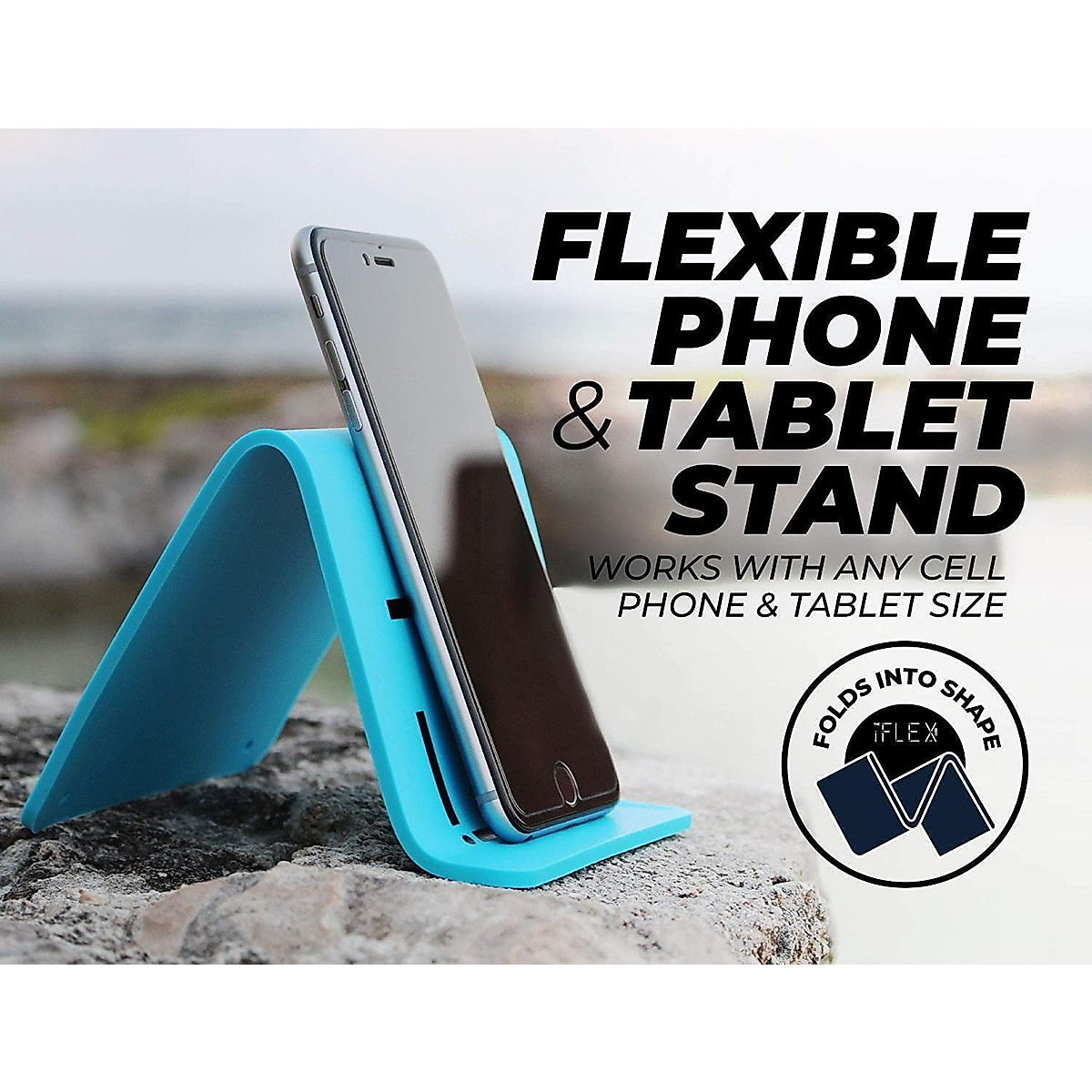 iFLEX Adjustable Cell Phone Stand and Tablet Stand for Work and Home – Flexible Phone Holder
