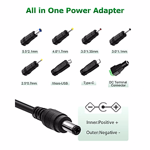 Arkare 6V 2A DC Power Supply Adapter for Monitor Models AC 100V-240V to DC 6 Volt 2Amp 1A Charger for ProForm Elliptical Smart Strider, Cardio Cross Trainer Exercise Bike 6V Power Cord