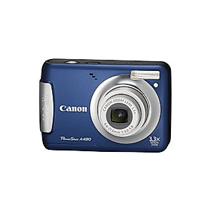 Canon PowerShot A480 10 MP Digital Camera with 3.3x Optical Zoom and 2.5-inch LCD (Blue)