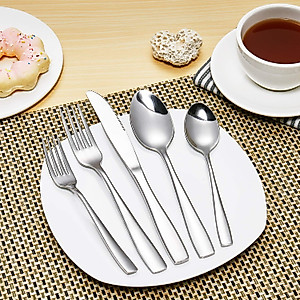Eslite Stainless Steel Silverware Cutlery Set,50- Piece,Service for 10
