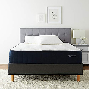 Amazon Basics Signature Hybrid Mattress - Cushion Firm Feel - Gel Infused Memory Foam for Deeper Support - Cool to Touch top Fabric - CertiPUR-US Certified - 12-inch, Queen