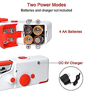 Handheld Sewing Machine, Mini Portable Electric Sewing Machine for Adult, Fast Stitch Suitable for Fabrics, Clothes, DIY Home Travel