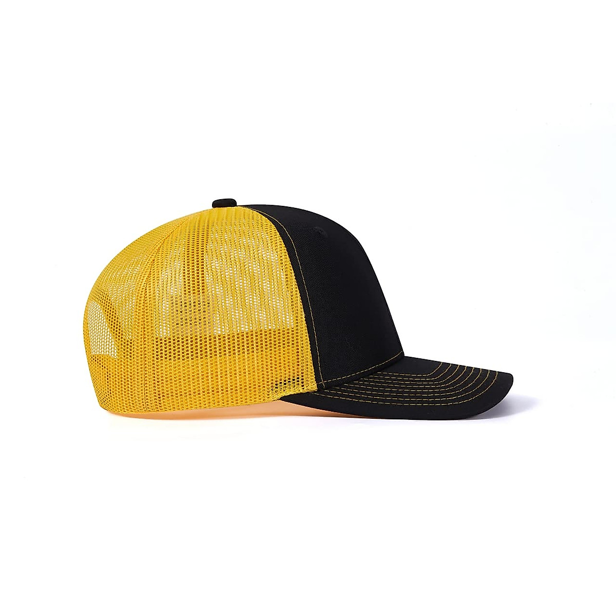 Custom Bee Hat Embroidered 112 Trucker Hat Western Farm Animal Bee for Men Women Add Farm Name Baseball Hat Polyester Snap Black Yellow