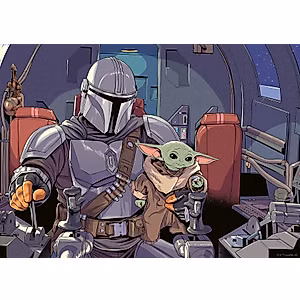 Ravensburger Star Wars The Mandalorian 1000 Piece Jigsaw Puzzle for Adults - 16565 - Every Piece is Unique, Softclick Technology Means Pieces Fit Together Perfectly