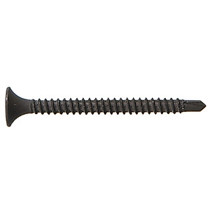 The Hillman Group 47115 8 x 3-Inch Self Drilling Drywall Screw Number 2 Self Drilling Point,Black Phosphate