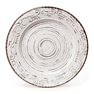 Pfaltzgraff Trellis White 16-Piece Stoneware Dinnerware Set, Service for 4