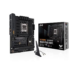 ASUS TUF Gaming B650-PLUS WiFi Socket AM5 (LGA 1718) Ryzen 7000 ATX Gaming Motherboard(14 Power Stages, PCIe® 5.0 M.2 Support, DDR5 Memory, 2.5 Gb Ethernet, WiFi 6, USB4® Support and Aura Sync)