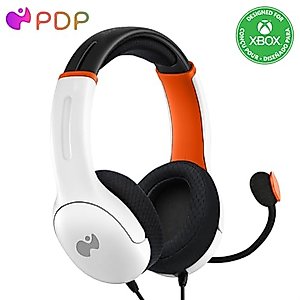 PDP Gaming AIRLITE Xbox Headset with Microphone, Series X|S/Xbox One/Windows PC, Lightweight Stereo Headphones, Wired Power, Noise-Cancelling Mic- Atomic White (Only at Amazon)