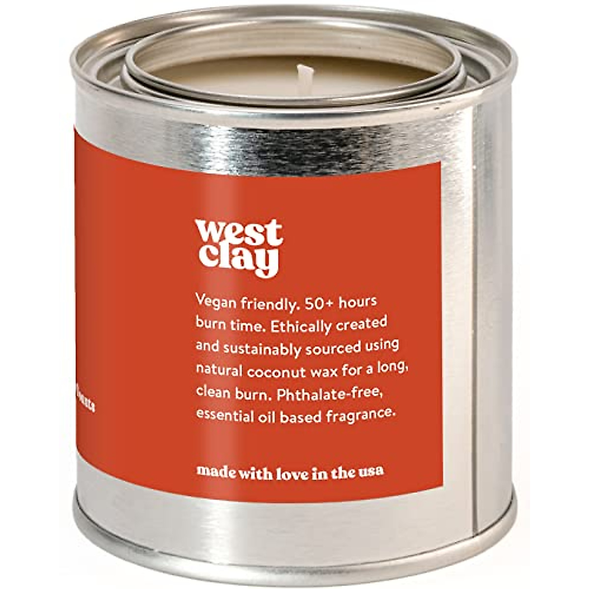 Apple Cider Donuts Candle | West Clay Company | Cinnamon Apple Cider Donuts Scented Soy Coconut Wax Nontoxic Candles | for Cozy Festive Fall Home Decor | Made in The USA