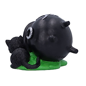 Nemesis Now Ooops Cat Cauldron Figurine, Black, 8.7cm