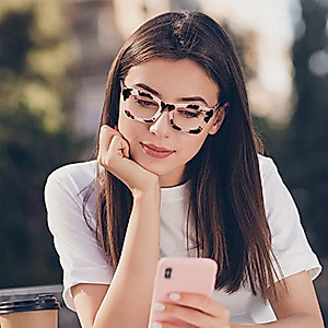 ZEHEXA Reading Glasses for Women Blue Light Blocking Glasses Filter UV Square Readers Glasses for Men and Women 5 Pack 1.5