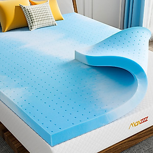 2 Inch Memory Foam Mattress Topper Queen, Gel Foam Queen Size Mattress Topper for Pressure Relief, High Density Cooling Memory Foam Pad, Premium Soft Mattress Topper, Certipur-Us Certified