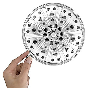 Waterpik XMT-633E High Pressure 6-Mode Rain Shower Head With PowerPulse Massage, 1.8 GPM, Chrome