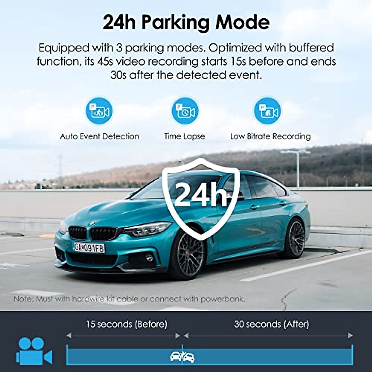 VIOFO A119 Mini Dash Cam 2K 60fps, 5GHz WiFi Dash Camera for Cars, Built-in GPS, HDR Super Night Sensibility, 140° View Angle, Buffered Parking Modes, Emergency Record, Voice Notification