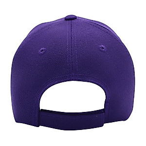 Classic Baseball Hat Custom A to Z Initial Team Letter, Purple Cap White Black Letter J