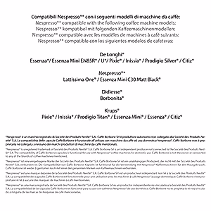 Caffe Borbone Compatible Nespresso 100 Espresso Pods Red Blend, NOT COMPATIBLE with Vertuo, Creamy Espresso with Deliciously Persistent Flavor, Roasted and Freshly Packaged in Italy