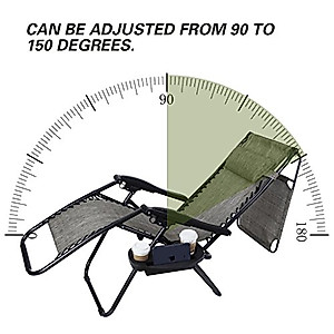 Super Decor Set of 2 Zero Gravity Outdoor Lounge Chairs w/Sunshade + Cup Holder with Mobile Device Slot Adjustable Folding Patio Reclining Chairs W/Canopy+ Snack Tray (Grey)