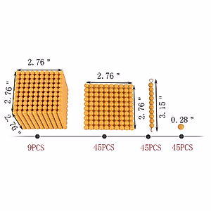 Kghios Montessori Golden Beads Materials Decimal System Bank Game Montessori Math Toys Mathematics Teaching Aids Materials Baby Preschool Education Toys