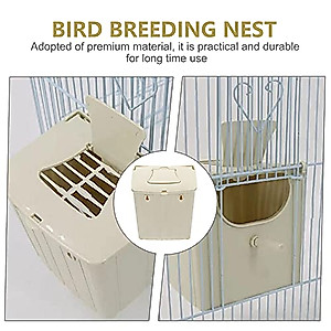 Parrot bird finch nest Breeding Box Parakeet Nesting Box Bird Nest House Cage Mounted Plastic Hanging Bird Hut for Finch Cockatiel Budgie Conure parrot breeding box Parrot parrot tree hanging box