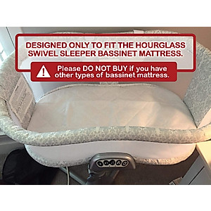 Baby Waterproof Bassinet Cover Compatible with Halo Bassinet Swivel, Glide, Premiere & Luxe Series Sleeper Mattress Pad – 2 Pack - Secure Envelope Design - Silky Soft Mattress Protector