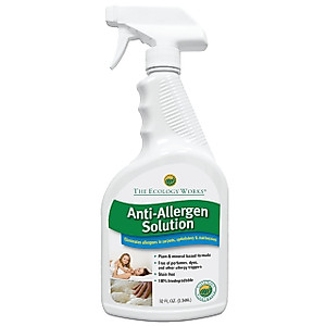 The Ecology Works- Plant-Based Dog & Cat Allergy Spray, Dander Remover & Dust Mite Waste Reducer for Relief from Allergies - Cleans Home, Bedding & Furniture Naturally, Fragrance-Free