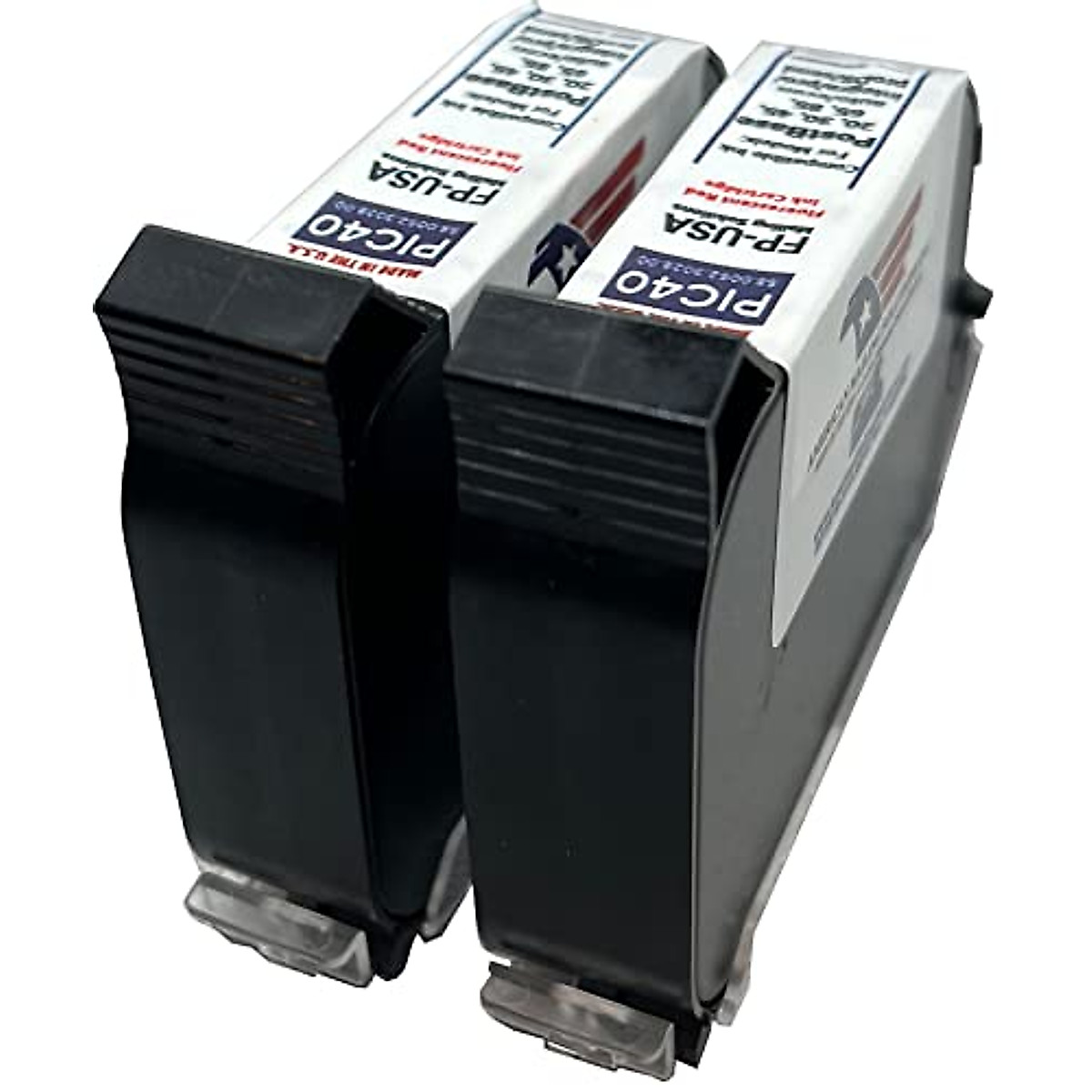 FP PostBase PIC40 High Capacity Fluorescent Red Ink Cartridge Set Franco Postalia