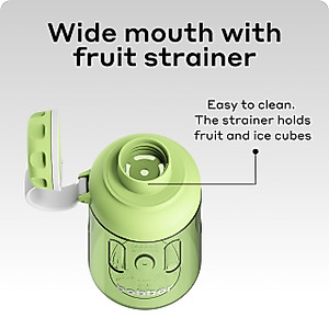 BOBBER Pack of 12 oz Insulated Stainless Steel Travel Mug & 20 oz Sport Tritan Bottle 100% Leakproof & Dishwasher safe (Mint Cooler)