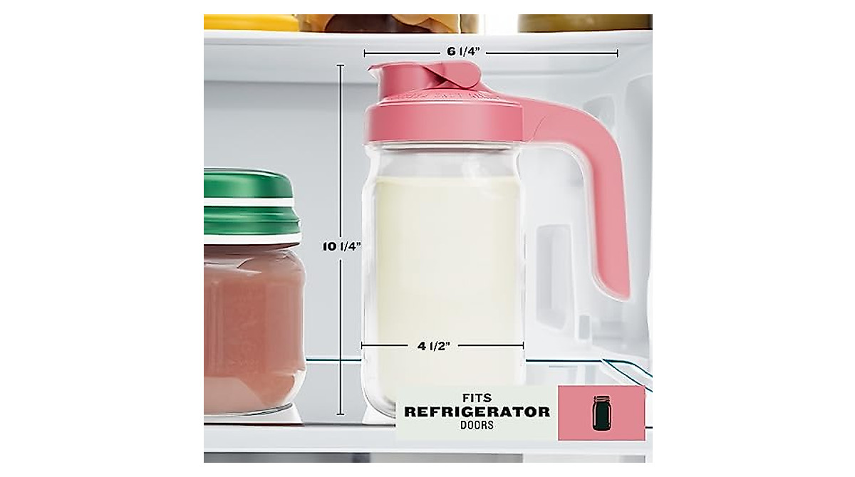 County Line Kitchen Breast Milk Pitcher 32 oz - Leak-Proof & Heavy Duty