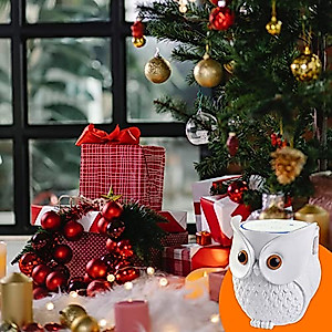 KeyEntre Owl Shape Smart Home Guard Owl Statue Crafted Guard Station for Google Home Mini Google Nest Mini (2nd Gen) Dot 2rd/ 3rd/4rd Generation Station Clean Space Saving Guard Holder Guard Station