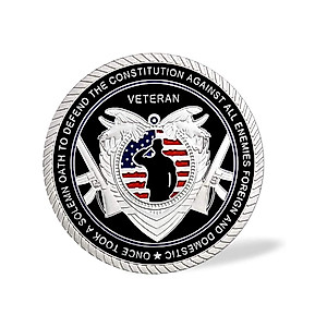 United States Military Veteran Challenge Coin Army Soldiers' Oath Commemorative Coins