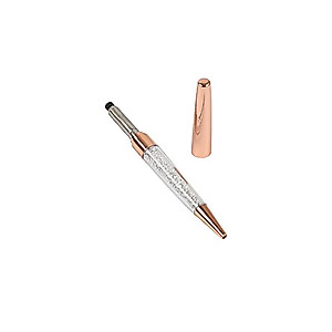 MengRan Rose Gold Pen Diamond Crystal Ballpoint Pens (Pack of 12)(rose gold)