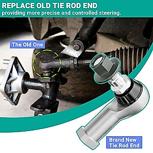 Drive-up Ball Joint Kit, Golf Cart Tie Rod Ends for Club Car Precedent 2004-Up and Club Car Tempo 2018-Up Gas and Electric, Replaces Right Hand Thread OEM 1022883-01 1020226-01