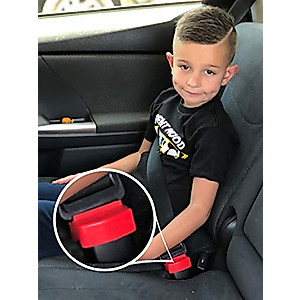 Safety Buckle Pro Seatbelt Lock and Seat Belt Locking Clip - Keep Children in car seat locked and tight – Stop Kids with special needs from unbuckle - Strong ABS Plastic Buckle Guard – Universal Fit