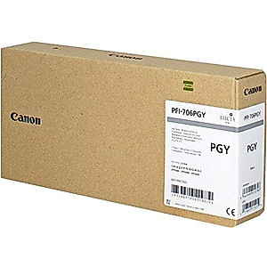Canon PFI-706PGY 6691B001AA ImagePrograf IPF8300 IPF8400 IPF8410 IPF9400 700ml Ink Tank (Photo Gray) in Retail Packaging
