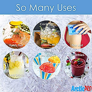 PORTABLE DIGITAL ICE MAKER MACHINE by Arctic-Pro with Ice Scoop, First Ice in 6-8 Minutes, 26 Pounds Daily, Great for Kitchens, Tailgating, Bars, Party, Small/Large Cubes, Black, 11.5x8.7x12.5 Inches