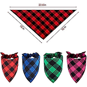 Family Kitchen Promoted to Big Brother Blue Plaid Dog Bandana, Gender Reveal Photo Prop Triangle Pet Scarf Scarves Decorations Accessories, Pet Scarves Dog Lovers Gift