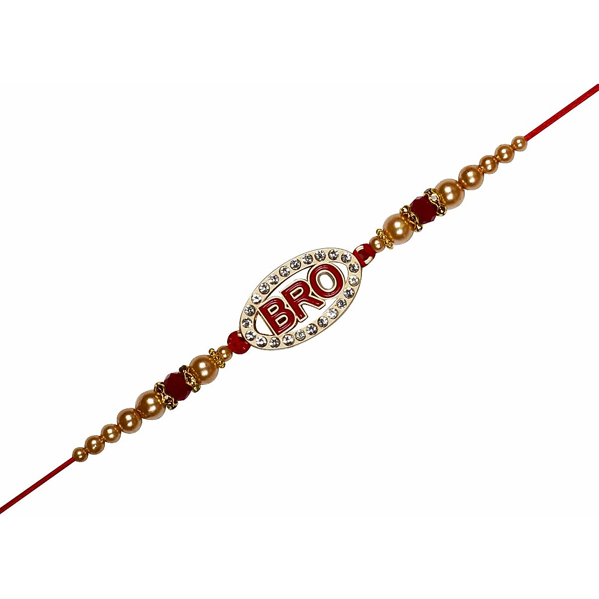 ARTISENIA American Diamond Bro Rakhi for Brother Raksha Bandhan Rakhi