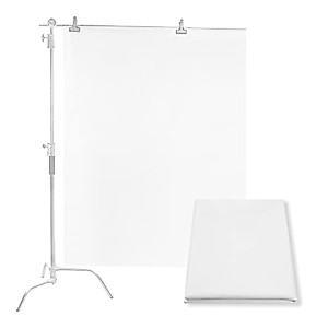 Meking Light Diffuser Diffusion Fabric 2 Yard x 67 Inch /2 x 1.7 Meters Nylon Silk White Seamless Light Modifier for Photography Softbox, Light Tent and Light Modifier