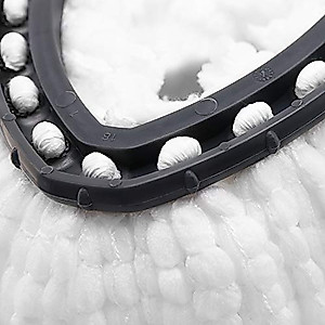 1 Pack Mop Replacement Heads Compatible with Spin Mop, Microfiber Spin Mop Refills, Easy Cleaning Mop Head Replacement