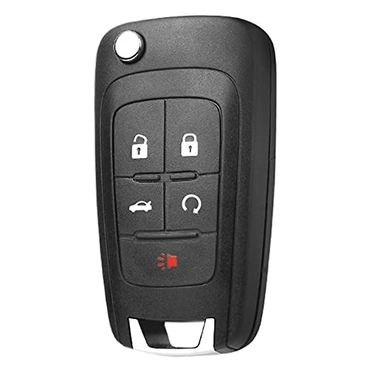 5 Buttons Keyless Remote Flip Car Key Fob Fit for Chevy Camaro 2010-2016/Chevy Cruze 2010-2016/Chevy Equinox 2010-2016/Chevy Malibu 2010-2016 FCC OHT01060512 (1)