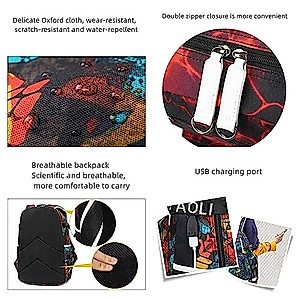 Basketball Superstar Letter Bro Laptop Backpack Youth Travel Bag Students Waterproof Schoolbag (G)